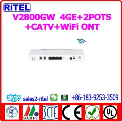 China V2800GW     4GE+2POTS+CATV+WiFi GPON ONT for sale