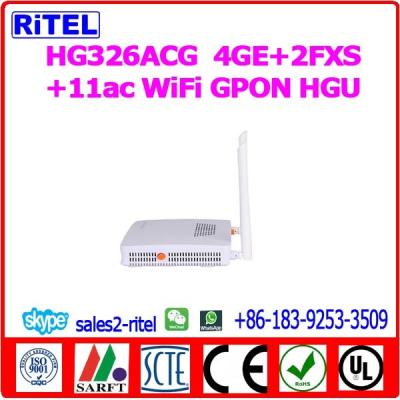 China HG326ACG      4GE+2FXS+11ac WiFi GPON ONU for sale