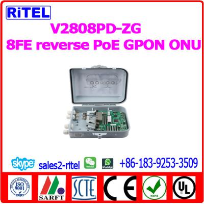 China V2808PD-ZG    8FE reverse PoE GPON ONU for sale