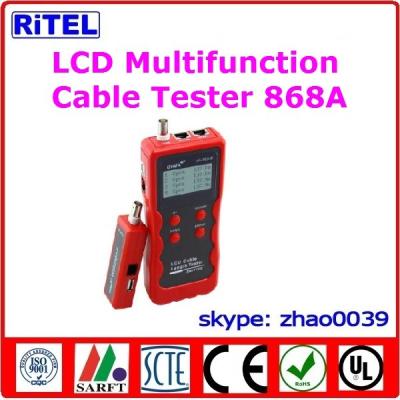 China All-in-1 cable tester, cable locator, network tester 838--RJ11,RJ45, Cable, 1394, USB for sale