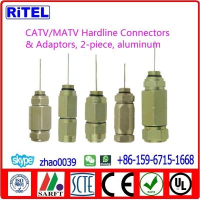 China CATV/SATV high quality 2-piece Hardline Connector & Adaptor for TVC,COMCAST and PPC for sale