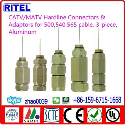 China CATV/SATV high quality 3-piece Hardline Connector & Adaptor for TVC,COMCAST and PPC for sale