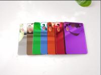 China High Reflective Non Adhesive Gold Silver Mirror Acrylic Sheet Scratch Resistance for sale