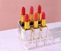 China Quality Guranteed Acrylic Cosmetic Box Transparent Lipstick Storage Box Display Rack for sale
