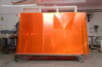 China Yellow Green Orange Fluorescent PMMA Plexiglass Acrylic Sheet Customized High Glossy for sale