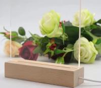 China Customizable Erasable Led Message Board Acrylic Stand With Transparent Screen for sale