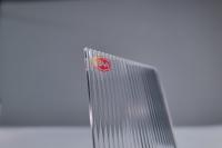 China Clear Textured Acrylic Sheet 3mm 5mm 6mm PMMA Striped for Decoration for sale