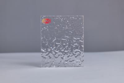 China Transparent Textured Acrylic Sheet For High Light Transmittance And Non Yellowing Properties for sale