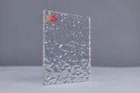 China Customized Size Clear 2-12mm Acrylic Sheet Double Ice Stone Pearl Pattern for sale