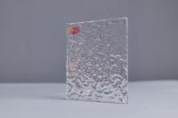 China Customized Size Clear 2-12mm Acrylic Sheet Double Ice Stone Pearl Pattern for sale