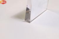 China 4*6 Inch Frameless Magnetic Acrylic Photo Frame Adjustable Double Side for sale