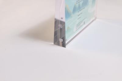 China Decorative Customized Magnetic 19 Inch Acrylic Digital Photo Frame Double Sided for sale