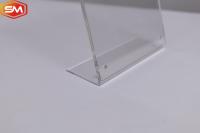 China Vertical Type A4 A5 A6 Size L Shape Magnetic Acrylic Sign Holder Slanted Billboard for sale