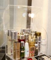 China Trend Clear Transparent Makeup Acrylic Cosmetic Box Lipstick Jelwery Storage Display Box for sale