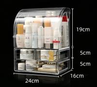 China Trend Clear Transparent Makeup Acrylic Cosmetic Box Lipstick Jelwery Storage Display Box for sale