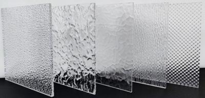 China Extruded Wave 3mm 5mm Thick Striped Clear Linear Pattern Acrylic Sheet for sale