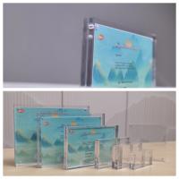 China Custom 4x6 5x7 Double Sided Magnet Picture Acrylic Magnetic Photo Frame for sale