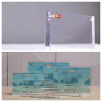 China Custom Multiple Size Double Sided Clear Acrylic Magnetic Photo Frame for sale