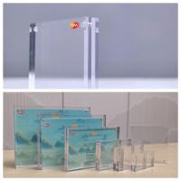China Custom Clear 11x17 Inches 20mm Thickness Magnetic Acrylic Photo Frame for sale