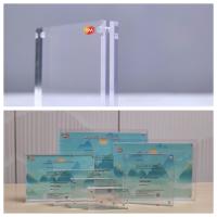 China Cheap 8X10 Free Standing Frameless Clear Magnetic Acrylic Photo Frame for sale