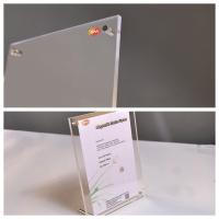 China Wholesale Sets 8x10 Inch Acrylic Photo Frame With Stand Plastic Display for sale