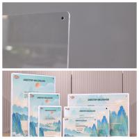 China Chinese Factory Strong Magentic A4 T Shape Acrylic Sign Holder for Table Standing for sale