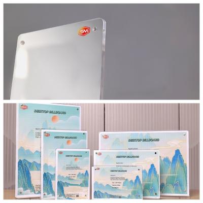China Factory Magnetic T Shape Acrylic Sign Holder Free Standing Perspex Table Card Insert for sale