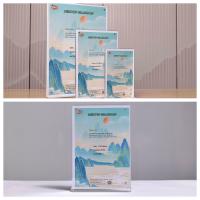 China Double-Sided Magnetic T Shape Acrylic Sign Holder Practical Display for sale