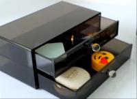 China Customized Size And Colors Clear Acrylic Cosmetic Storage For Lips for sale