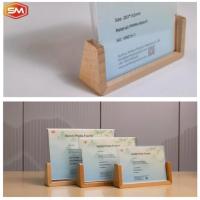 China Custom Family Acrylic Picture Frames With Wood Base for sale