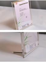 China Screw Stand Clear Acrylic Picture Frames Acrylic Cube Photo Frame Acrylic Photo Block for sale