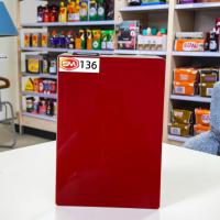China Vibrant Red Cast Acrylic Sheet 22mm Thick Panel for Retail Display Fabrication for sale