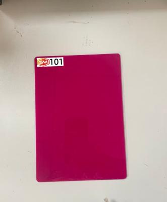 China SM High Grade Cast Acrylic Sheet in Fuchsia Pink with High Transparency for Decor and Display for sale