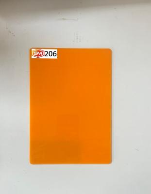 China Vibrant Orange Cast Acrylic Sheet 20mm Thick Scratch-Resistant Panel for Retail Fixture Design for sale