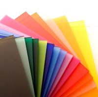 China 18mm Print-Friendly Blue Frosted Acrylic Sheet for Brand Display Backdrops for sale