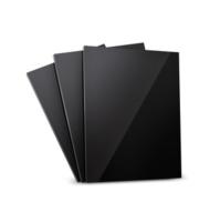 China Scratch-Resistant 22mm Black Frosted Acrylic Sheet for Supermarket Shelf Panels for sale