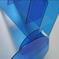China Premium Blue Tones Acrylic Sheet Waterproof Smooth Panel for Interior Design & Construction for sale