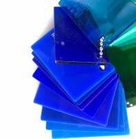 China Wear-Resistant Blue Acrylic Sheet 20mm for Aquarium Tank and Seawater Use for sale