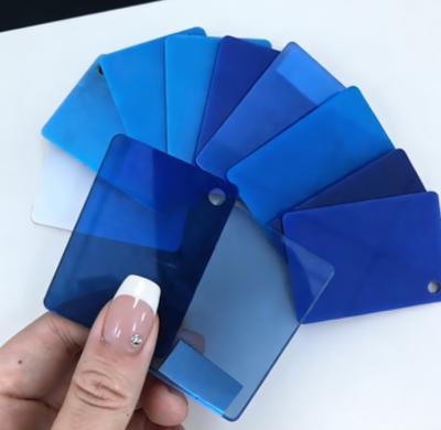 China Wear-Resistant Blue Acrylic Sheet 20mm for Aquarium Tank and Seawater Use for sale