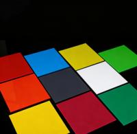 China Colored Acrylic Sheet 18mm Matte Scratch Resistant Panel for Clothing Store Fitting Room for sale