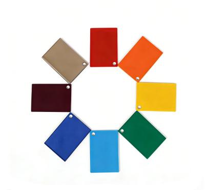 China Colored Acrylic Sheet 18mm UV Resistant Colored Acrylic Panel for Bus Station Shelter for sale