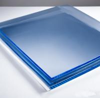 China Blue Acrylic Sheet 18mm UV Protected Panel for Swimming Pool Barrier for sale