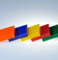 China Colored Acrylic Sheet 18mm Matte Non-Glare Panel for Library Reading Area for sale