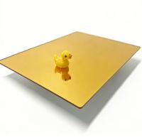 China Gold Mirror Acrylic Panel 4x8ft Plastic Sheet for Decoration for sale