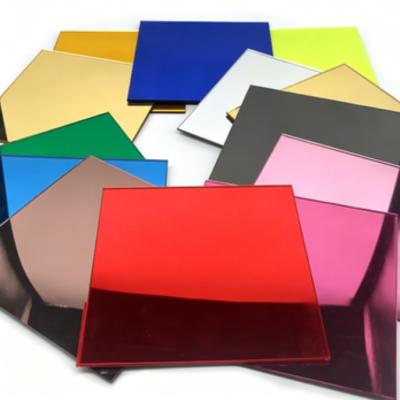 China Wall Mounted 1mm-3mm Mirror Acrylic Sheet for sale