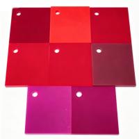 China Thick Opaque Red Cast Acrylic Sheet with Impact Resistance and Weather Resistance for Signage and Decor for sale
