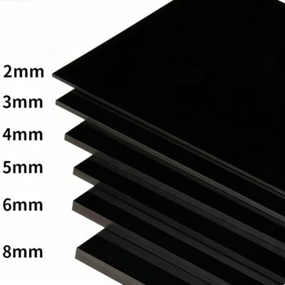 China 2-8mm Black Frosted Acrylic Sheet Custom Size for sale