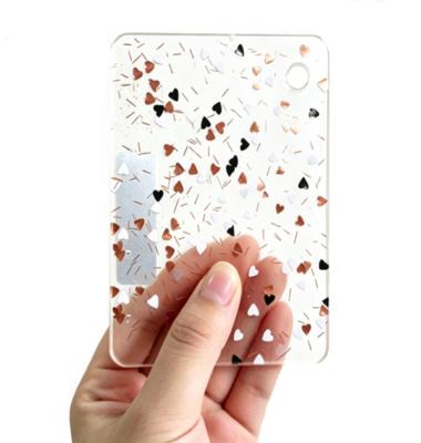 China Transparent Glossy Glitter 8x4ft PMMA Acrylic Sheet for Commercial Display for sale