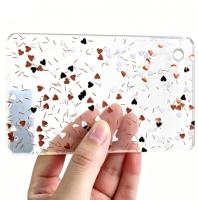 China Transparent Glossy Glitter 8x4ft PMMA Acrylic Sheet for Commercial Display for sale