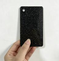 China Black Glitter Marble Shining 1220x2440mm Acrylic Sheet Panel Board for sale
